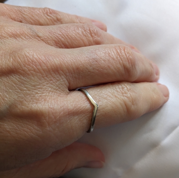 Jewelry | Ibb Th Sterling Silver Chevron Ring | Poshmark